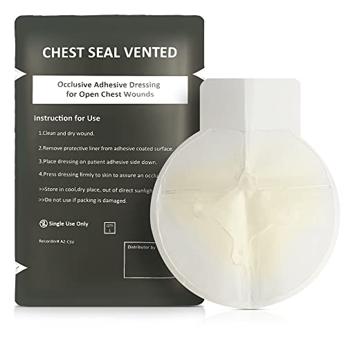 ASA TECHMED Vent Chest Seal - Life-Saving Wound Care for Emergency and ...