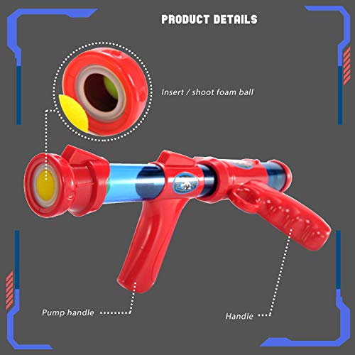 Fstop Labs 2 Pack Set Power Popper Gun with 40 Pcs Balls, Dual Battle ...