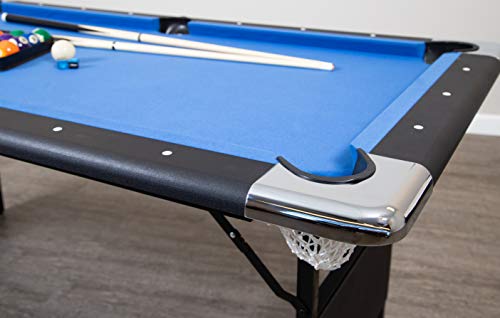Hathaway Fairmont Portable 6-Ft Pool Table for Families with Easy ...