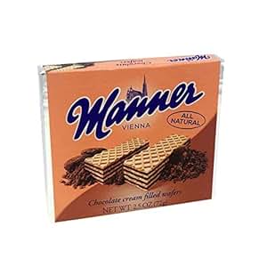Manner Vienna - Chocolate cream filled wafers (ea. 72g) 3 pack: Amazon ...