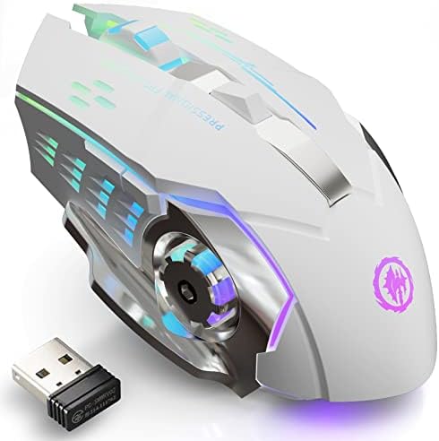 Wireless Gaming Mouse Bluetooth Mouse RGB Rechargeable 2.4G USB ...