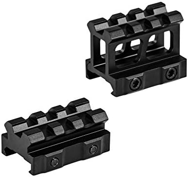 KNINE OUTDOORS Picatinny Riser Mount, Low High Profile 1 Inch 0.5 Inch ...