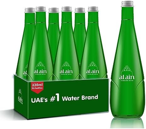 AL Ain Water Al Ain Glass Bottle Sparkling Water 330ml Pack of 6 price ...