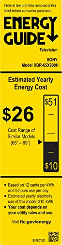 Sony XBR-65X900H 65-Inch Class HDR 4K UHD Smart LED TV (2020 Model ...