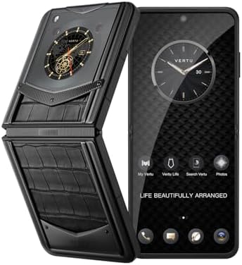 VERTU IRONFLIP Alligator Skin Flip Cell Phone, Unlocked Android 5G ...