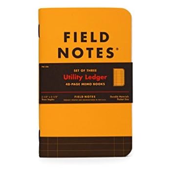 Amazon.com : Field Notes Utility Special Edition Ledger Memo Books, 3 ...