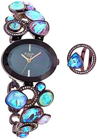 Titan Raga Moments of Joy Analog Black Dial Women's Watch-95126QM01F ...