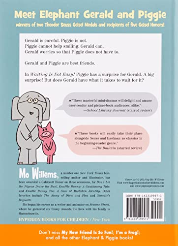 Waiting Is Not Easy!-An Elephant and Piggie Book | Pricepulse