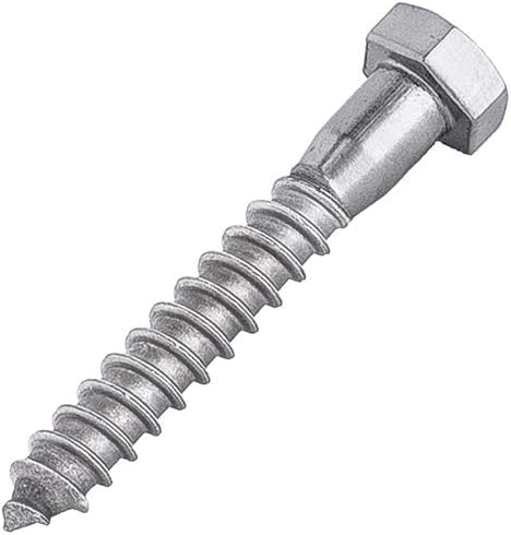 Amazon.com: 18-8 Stainless Steel 3/8" Hex Head X 2 1/2" Lag Wood Screws ...