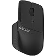 Amazon.com: DeLUX Wireless Mouse with Side Scroll Wheel, One-Click Return to Desktop, Multi ...