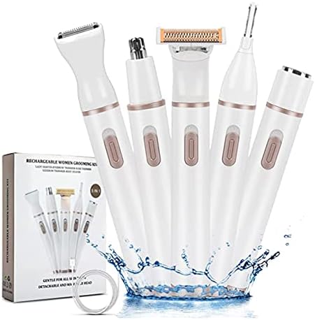 Electric Razor for Women, EqiEch Painless 5 in 1 Ladies Shaver, USB ...