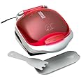 Amazon.com: George Foreman GR10ABWR Champ Grill with Bun Warmer, Ruby ...