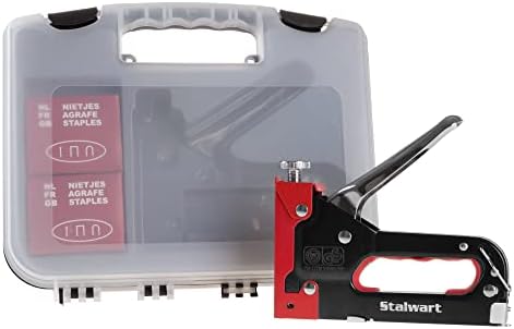 Stalwart - 75-St6064 Heavy Duty Staple Gun Kit- 3-Way Stapler For ...