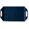 Amazon.com | Bowla Melamine Rectangular Serving Tray with Handles (Dark ...