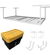 MonsterRax 4x8 Overhead Garage Storage Rack - 500 Pound Weight Capacity ...