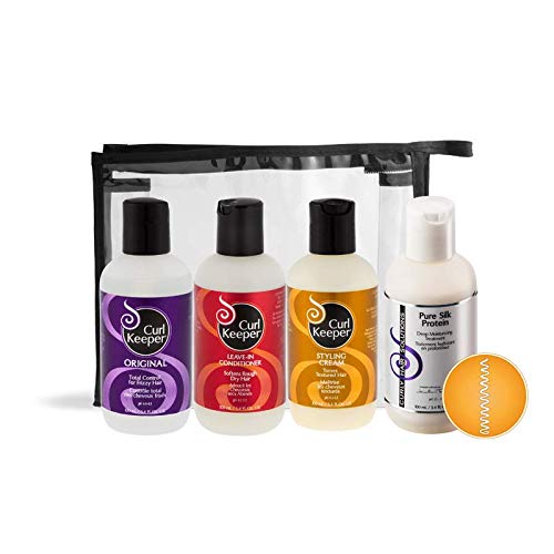 CURLY HAIR SOLUTIONS - Kinky Curl Kit: Perfect Combination of Travel Size Products For ...