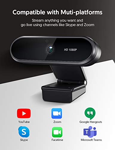 Victure Webcam Autofocus 1080P, PC Camera with Microphone for Desktop ...
