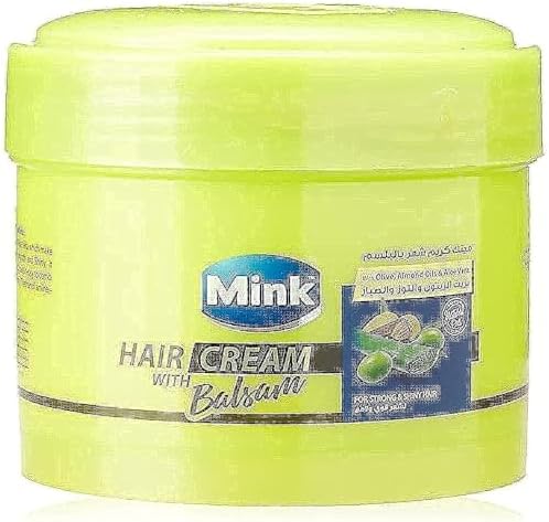 Mink Hair Cream with Balsam, Olive, Almond Oils and Aloe Vera - 200 ml ...