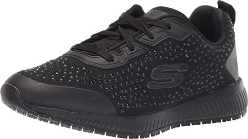 Skechers womens Squad - Prout Sr Food Service Shoe, Black, 11 US price ...