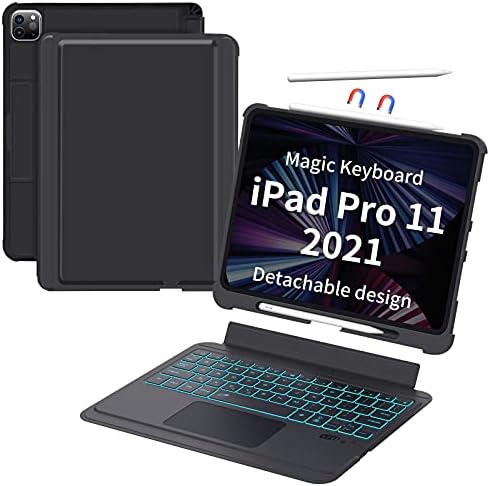 iPad Pro 11 Inch 2021 Case with Keyboard, Smart Magic Keyboard for iPad ...