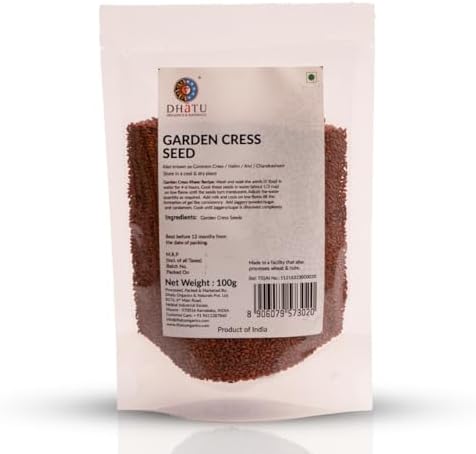 Dhatu By Rootz Organics Garden Cress Seeds Aliv Seeds - 100g, Halim ...