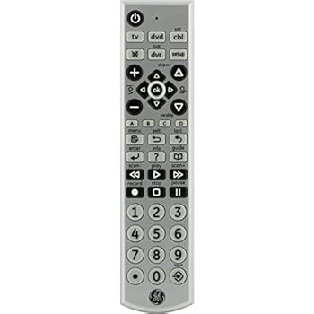Amazon.com: GE 4-Device Big Button Universal Remote, Auto Sleep, Slim ...