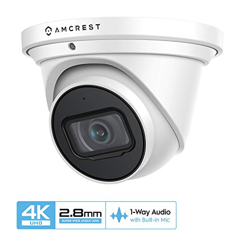 Amcrest 4K Security Camera System w/ 4K 8CH PoE NVR, (4) x 4K (8 ...
