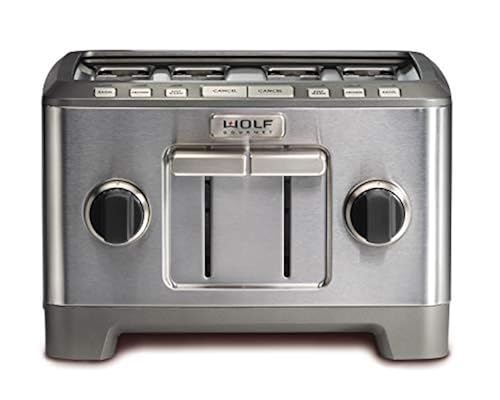 Wolf Gourmet 4-Slice Extra-Wide Slot Toaster with Shade Selector, Bagel ...