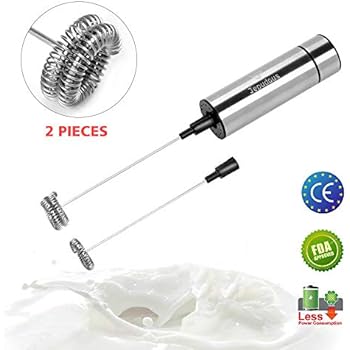 Amazon.com: Jepudaus, Milk Frother, Coffee Whisker, Handheld Battery ...