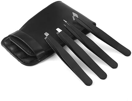 Tweezers Set, Professional Stainless Steel Tweezers for Eyebrows, Great ...