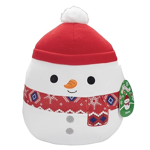 Squishmallows 10" Manny The Snowman - Official Kellytoy 2023 Christmas ...