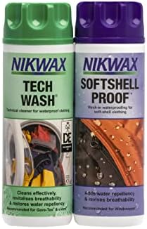 Nikwax Tech Wash/Softshell Proof Twin Pack Clean/Proof Value Pack - 0 ...