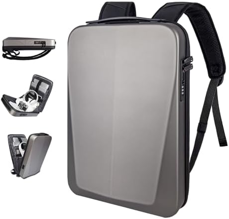 Refutuna Hard Shell Laptop Backpack for Men, Anti-Theft Waterproof TSA ...