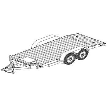 Amazon.com: Trailer Blueprints - 16Ft. Tandem Lowboy Trailer: Automotive