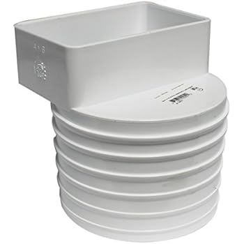 Advanced Drainage Systems 0664AA Downspout Adaptor, 6" x 4" x 6 ...