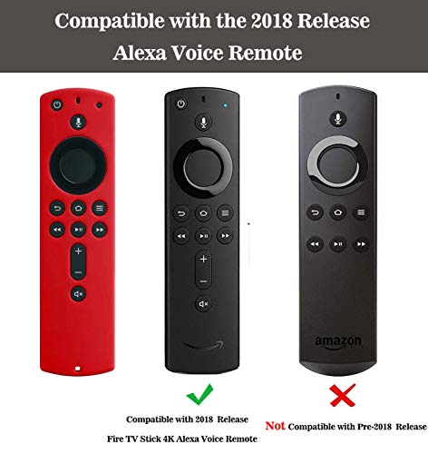 2 Pack Remote Cover for FireTV Stick 4K/FireStick TV (2nd Gen)/FireCube ...