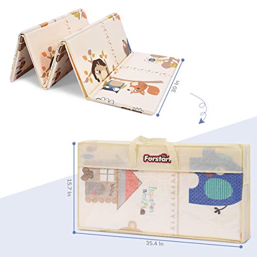 Folding Play Mat | Non-BPA Non-Toxic Foam Baby Playmat (79inch x 59 ...