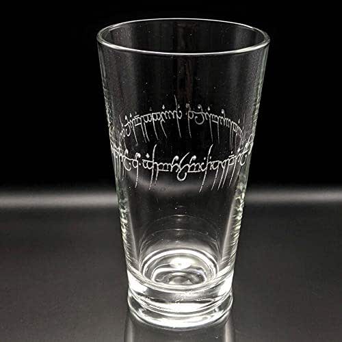 Amazon.com: THE ONE RING OF POWER Engraved Pint Glass | Inspired by ...