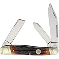 Amazon.com : Rough Rider Large Stockman Brown Stag Bone RR1799 : Sports ...