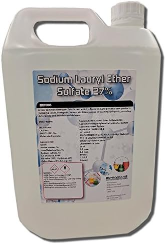 Sodium laureth Sulphate - SLES 27% - Sodium lauryl Ether Sulphate - 5 ...