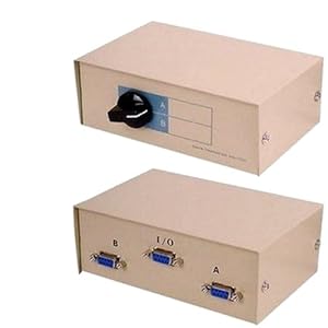 2 Way Manual 9 Pin RS232 Serial Switch Box: Amazon.co.uk: Electronics