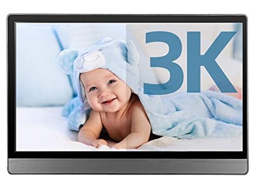 Lasitu 3K 100% sRGB Portable Monitor 13.3 Inches 3200 x1800 Resolution ...