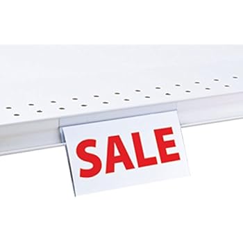 Amazon.com : Shelf Price Channel Sign Holder 3-Fold - 5.5" W x 3.5" H ...