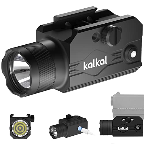 Kalkal Gun Light, 1200 Lumens Pistol Light with 21mm Rail, Magnetic ...