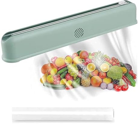 KASTWAVE Cling Film, Friendly Food Wrap Roll with Slide Cutter, Food ...