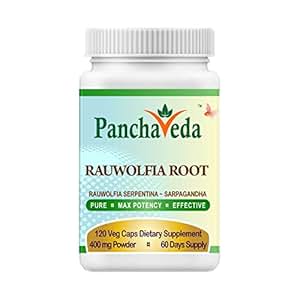 Amazon.com: Panchaveda Rauwolfia Serpentina Root 400 mg (120 Veg Caps ...