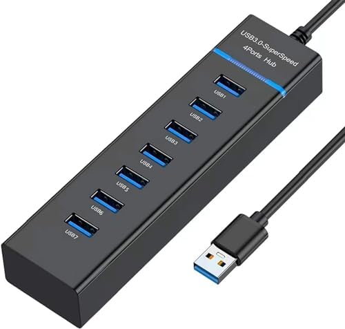 USB Hub 3.0, VIENON 7-Port USB Data Hub Splitter for Laptop, PC ...