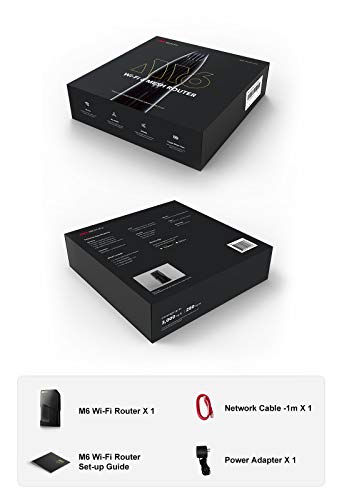 Mercku M6 Wi-Fi 6 Router for Wireless Internet Mesh Wi-Fi System 1 Pack up to 3,000 Sq.Ft. Can ...