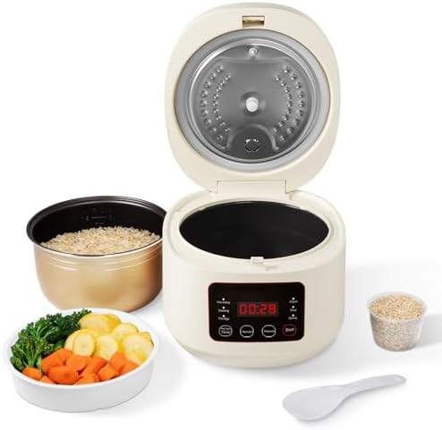 EURCRBU Rice Cooker, 3L Home Intelligence Multi Functional Steaming and ...