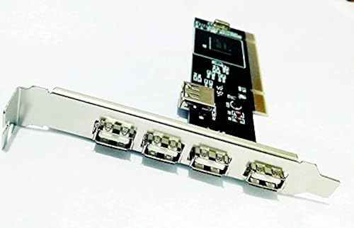 Syba 5 Port (4 External & 1 Internal) USB 2.0 PCI Card, PCI Expansion ...
